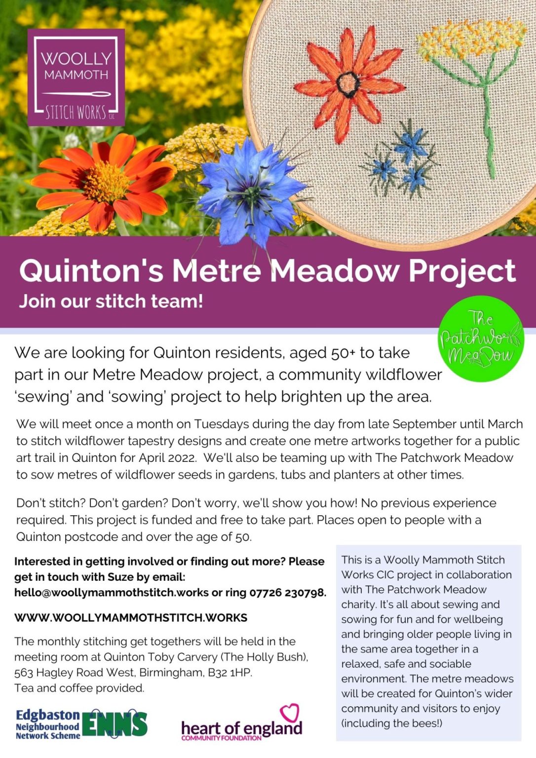 Edgbaston NNS – Focus on Assets: Woolly Mammoth Stitch Works - Gateway ...